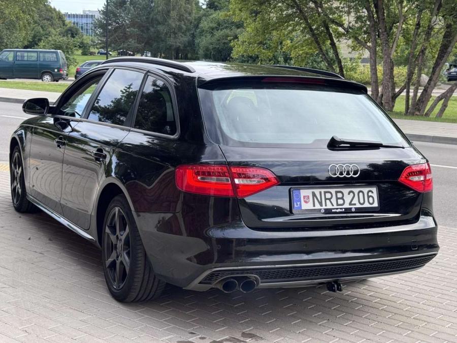 Black Audi A4 2013 in Vilnius, with an engine capacity of 1.97 L and mileage of 339 thousand km for 5250 €, photo 5 on AUTOMOTO.COM.LV