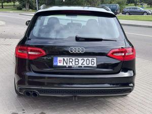 Black Audi A4 2013 in Vilnius, with an engine capacity of 1.97 L and mileage of 339 thousand km for 5250 €, photo 6 on AUTOMOTO.COM.LV