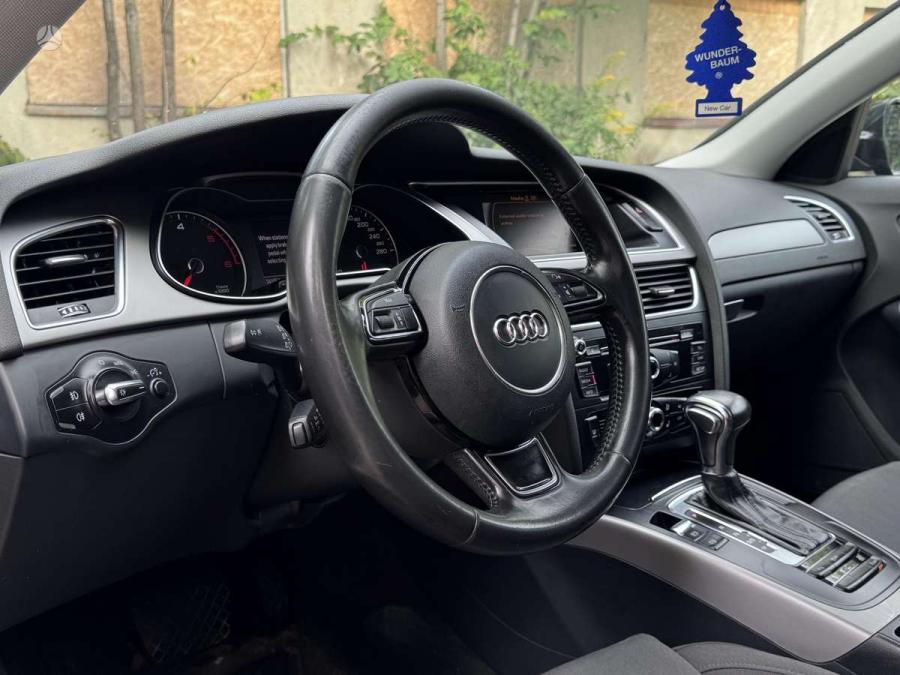 Black Audi A4 2013 in Vilnius, with an engine capacity of 1.97 L and mileage of 339 thousand km for 5250 €, photo 18 on AUTOMOTO.COM.LV