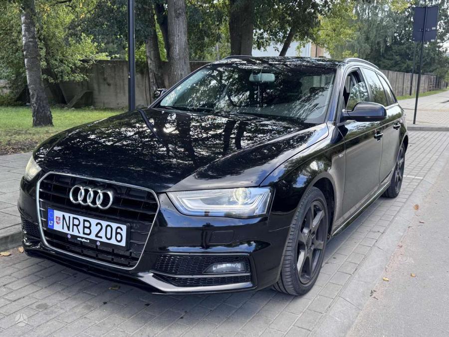 Melns Audi A4 2013 Viļņa, ar dzinēja tilpumu 1.97 L un nobraukumu 341 tūkst. km par 5500 €, foto 1 vietnē AUTOMOTO.COM.LV