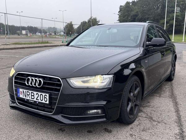 Melns Audi A4 2013 Viļņa, ar dzinēja tilpumu 1.97 L un nobraukumu 341 tūkst. km par 4999 €, foto 1 vietnē AUTOMOTO.COM.LV