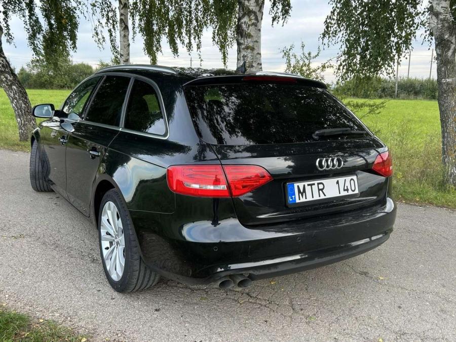 Black Audi A4 2013 in Raseiniai, with an engine capacity of 1.97 L and mileage of 295 thousand km for 7150 €, photo 5 on AUTOMOTO.COM.LV