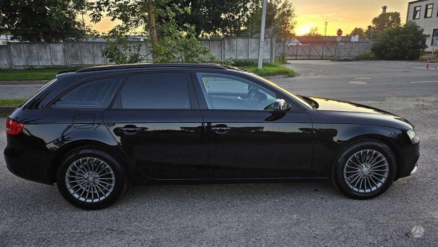 Black Audi A4 2013 in Vilnius, with an engine capacity of 1.97 L and mileage of 300 thousand km for 5600 €, photo 15 on AUTOMOTO.COM.LV