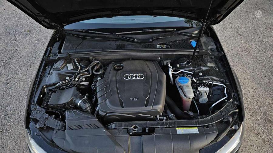 Black Audi A4 2013 in Vilnius, with an engine capacity of 1.97 L and mileage of 300 thousand km for 5600 €, photo 24 on AUTOMOTO.COM.LV
