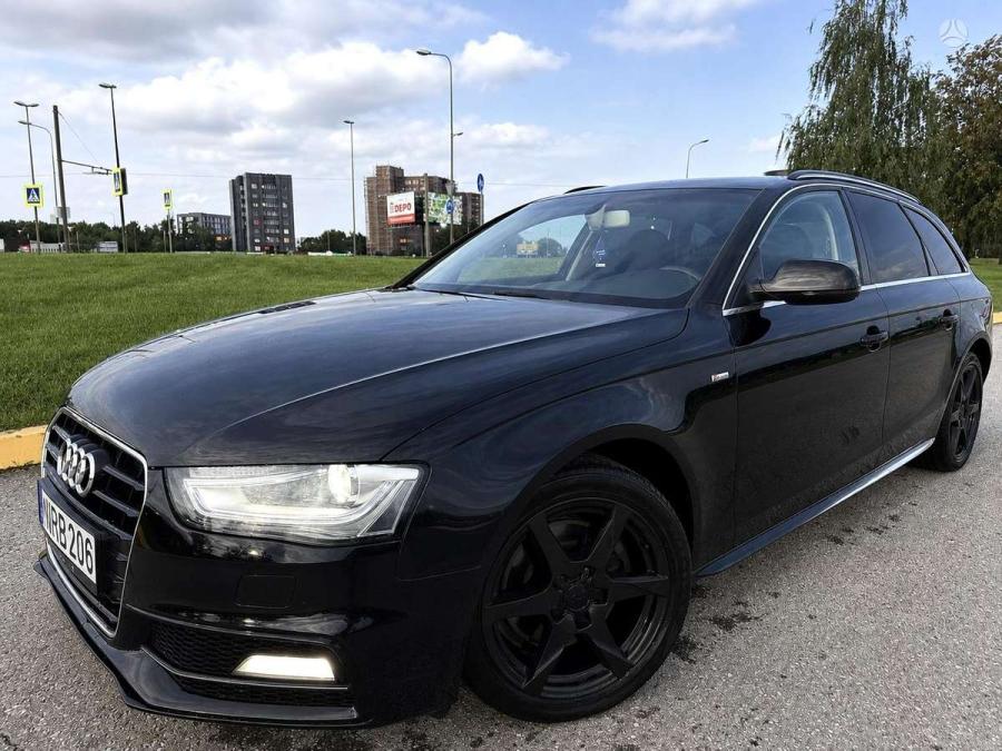 Black Audi A4 2013 in Kaunas, with an engine capacity of 1.97 L and mileage of 334 thousand km for 7000 €, photo 1 on AUTOMOTO.COM.LV