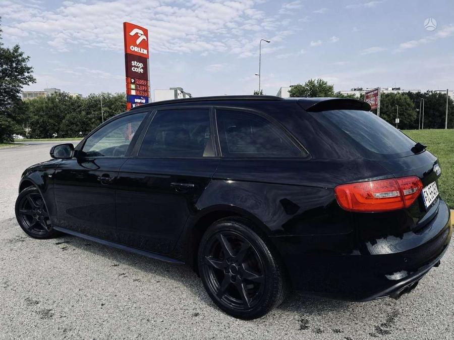 Black Audi A4 2013 in Kaunas, with an engine capacity of 1.97 L and mileage of 334 thousand km for 7000 €, photo 4 on AUTOMOTO.COM.LV