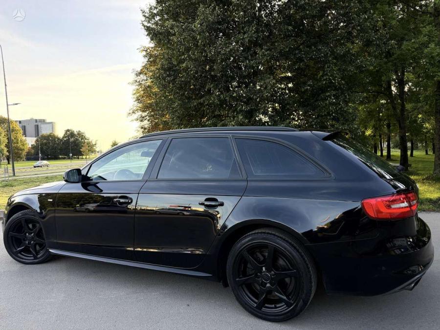 Black Audi A4 2013 in Kaunas, with an engine capacity of 1.97 L and mileage of 336 thousand km for 6700 €, photo 38 on AUTOMOTO.COM.LV