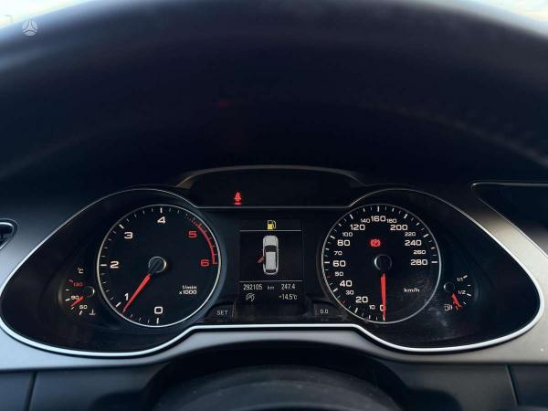 Black Audi A4 2013 in Kaunas, with an engine capacity of 1.97 L and mileage of 292 thousand km for 6950 €, photo 8 on AUTOMOTO.COM.LV