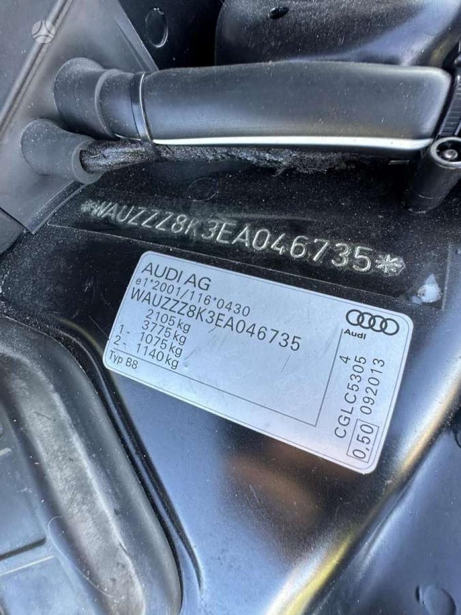 Melns Audi A4 2013 Kauņa, ar dzinēja tilpumu 1.97 L un nobraukumu 273 tūkst. km par 7555 €, foto 28 vietnē AUTOMOTO.COM.LV