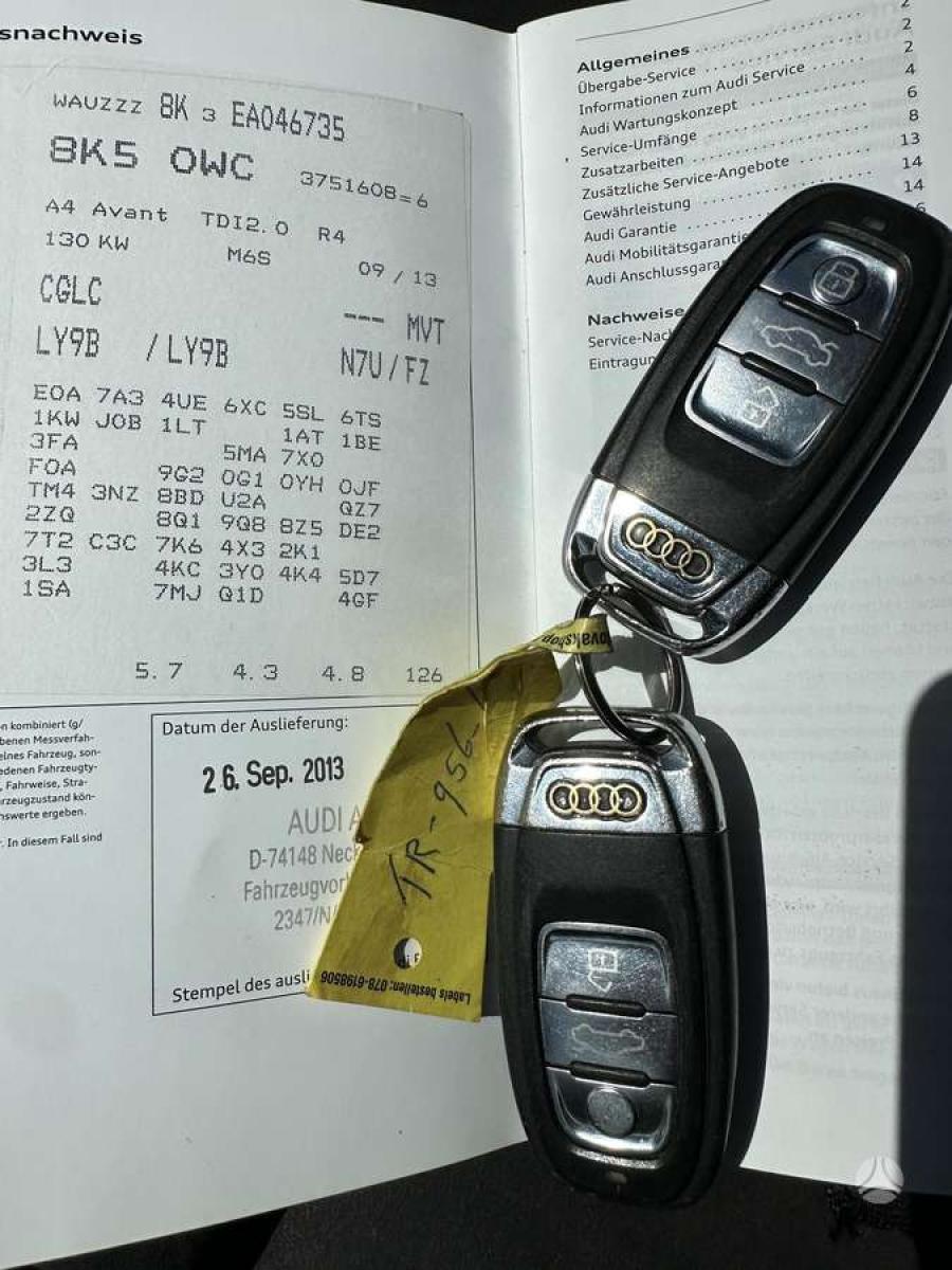 Melns Audi A4 2013 Kauņa, ar dzinēja tilpumu 1.97 L un nobraukumu 273 tūkst. km par 7555 €, foto 55 vietnē AUTOMOTO.COM.LV