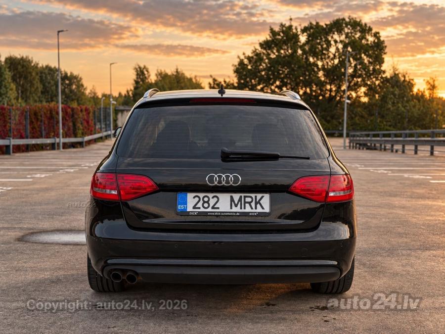 Black Audi A4 2013 in Tartu, with an engine capacity of 2.00 L and mileage of 322 thousand km for 4890 €, photo 6 on AUTOMOTO.COM.LV