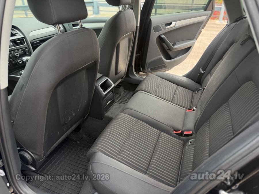 Black Audi A4 2013 in Tartu, with an engine capacity of 2.00 L and mileage of 322 thousand km for 4890 €, photo 10 on AUTOMOTO.COM.LV