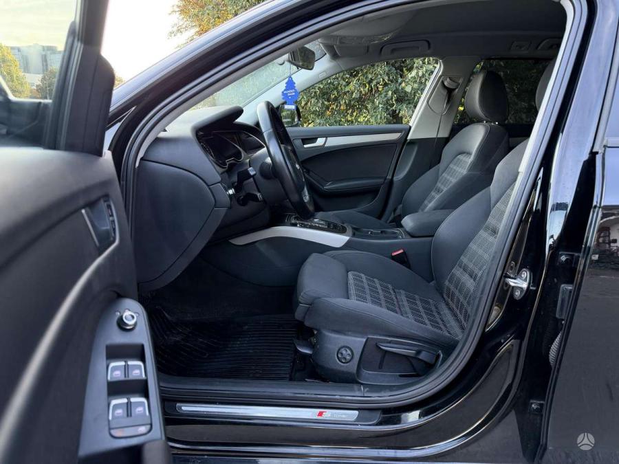 Black Audi A4 2013 in Kaunas, with an engine capacity of 1.97 L and mileage of 336 thousand km for 6500 €, photo 10 on AUTOMOTO.COM.LV