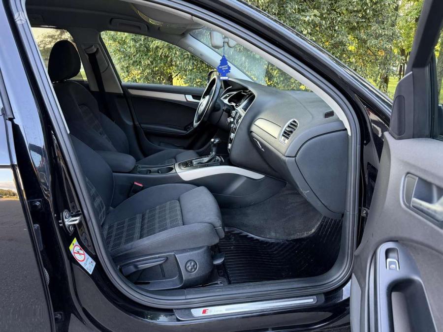 Black Audi A4 2013 in Kaunas, with an engine capacity of 1.97 L and mileage of 336 thousand km for 6500 €, photo 11 on AUTOMOTO.COM.LV