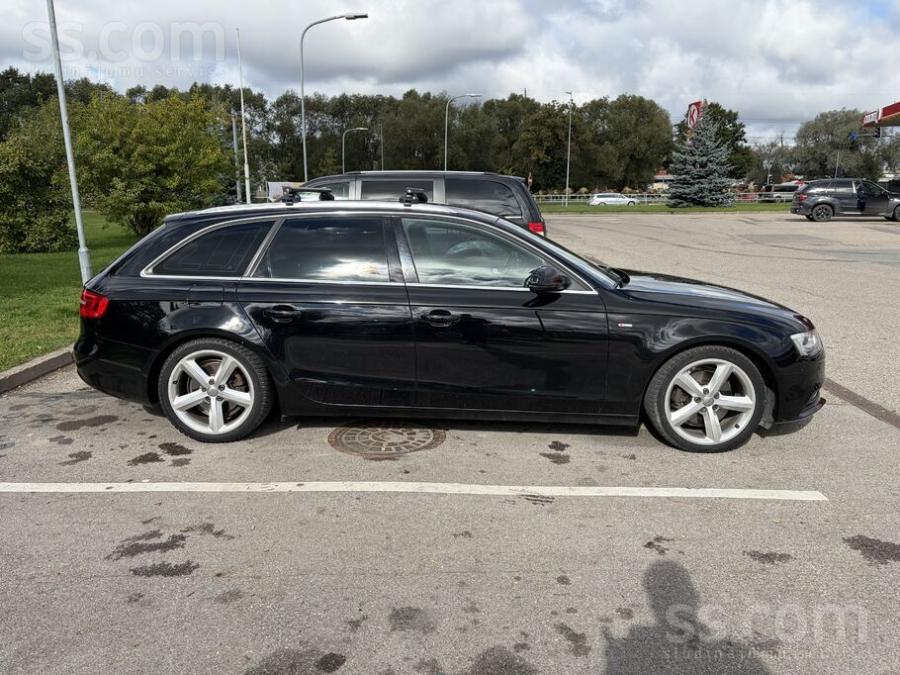Black Audi A4 2013 in Riga, with an engine capacity of 2.00 L and mileage of 294 thousand km for 6590 €, photo 4 on AUTOMOTO.COM.LV