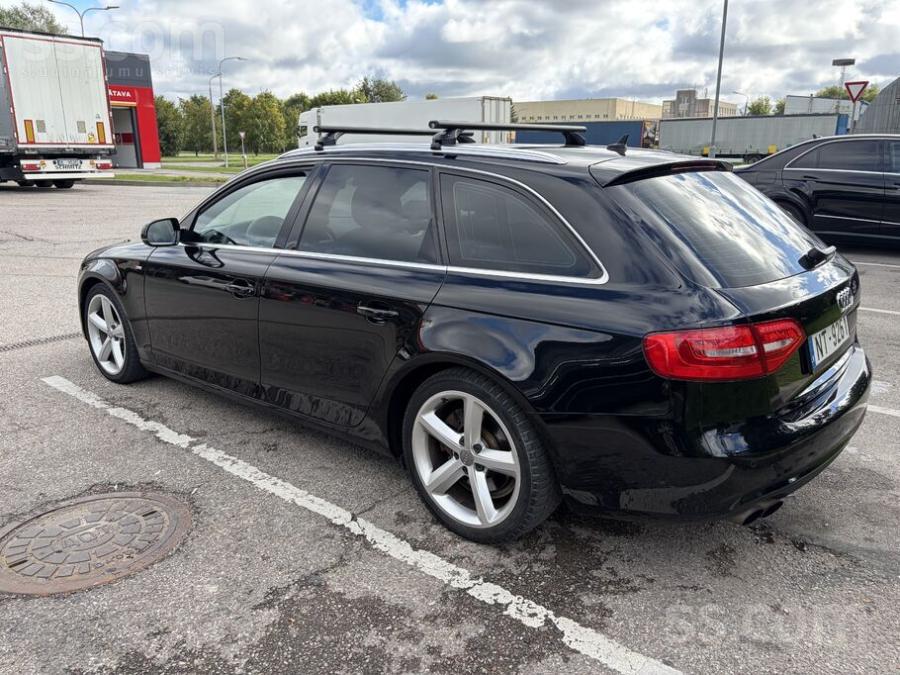 Black Audi A4 2013 in Riga, with an engine capacity of 2.00 L and mileage of 294 thousand km for 6590 €, photo 6 on AUTOMOTO.COM.LV
