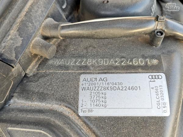 Melns Audi A4 2013 Viļņa, ar dzinēja tilpumu 2.00 L un nobraukumu 278 tūkst. km par 9000 €, foto 8 vietnē AUTOMOTO.COM.LV