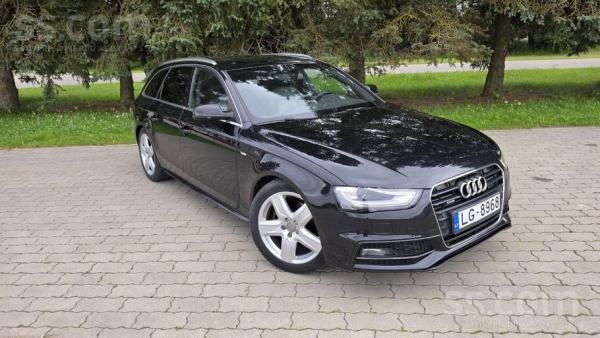 Black Audi A4 2013 in Jelgava, with an engine capacity of 2.00 L and mileage of 335 thousand km for 10250 €, photo 4 on AUTOMOTO.COM.LV