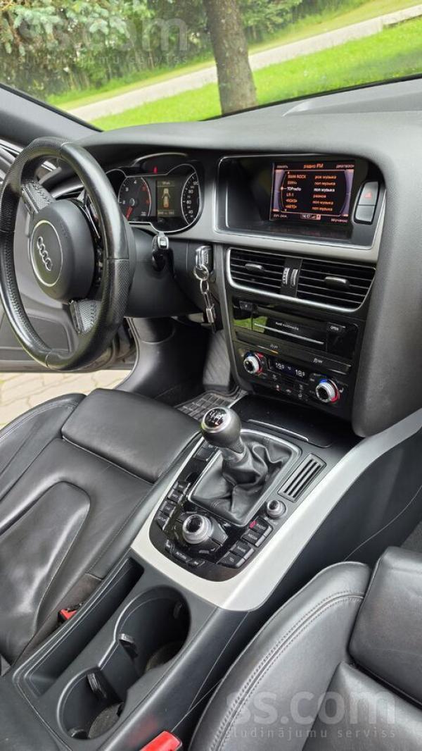 Black Audi A4 2013 in Jelgava, with an engine capacity of 2.00 L and mileage of 335 thousand km for 10250 €, photo 10 on AUTOMOTO.COM.LV