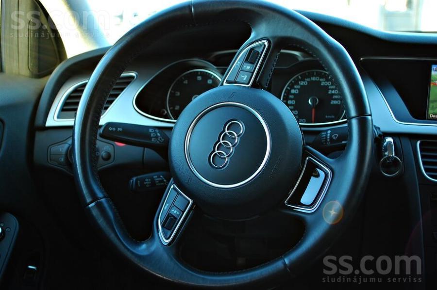 Black Audi A4 2014 in Tukums, with an engine capacity of 1.80 L and mileage of 196 thousand km for 8900 €, photo 8 on AUTOMOTO.COM.LV
