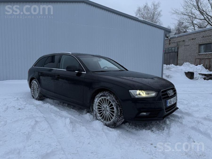 Black Audi A4 2014 in Riga, with an engine capacity of 2.00 L and mileage of 425 thousand km for 6300 €, photo 1 on AUTOMOTO.COM.LV