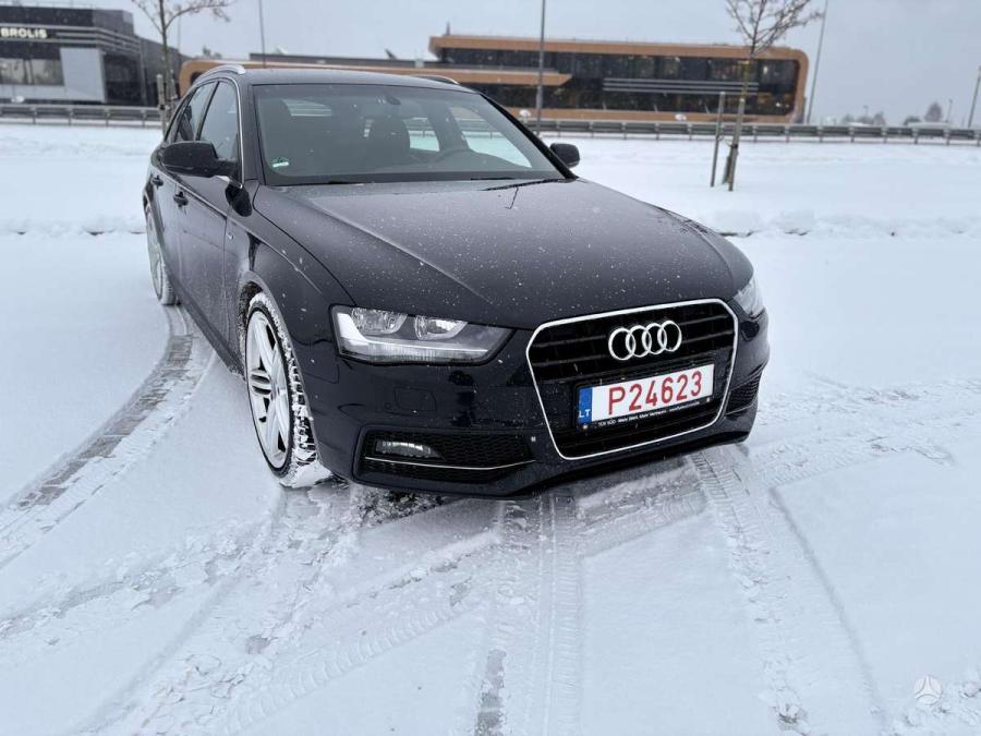 Melns Audi A4 2014 Viļņa, ar dzinēja tilpumu 1.97 L un nobraukumu 259 tūkst. km par 9300 €, foto 3 vietnē AUTOMOTO.COM.LV
