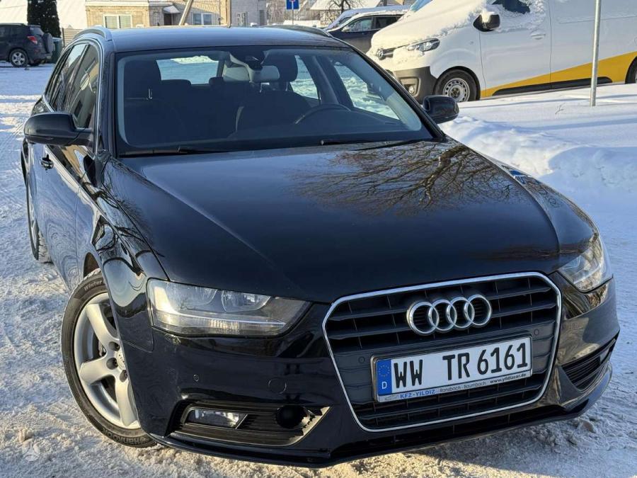 Black Audi A4 2014 in Raseiniai, with an engine capacity of 1.97 L and mileage of 259 thousand km for 6450 €, photo 1 on AUTOMOTO.COM.LV