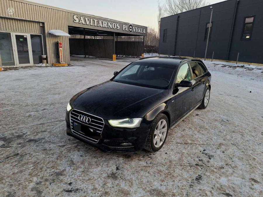 Black Audi A4 2014 in Marijampole, with an engine capacity of 1.97 L and mileage of 300 thousand km for 6600 €, photo 1 on AUTOMOTO.COM.LV