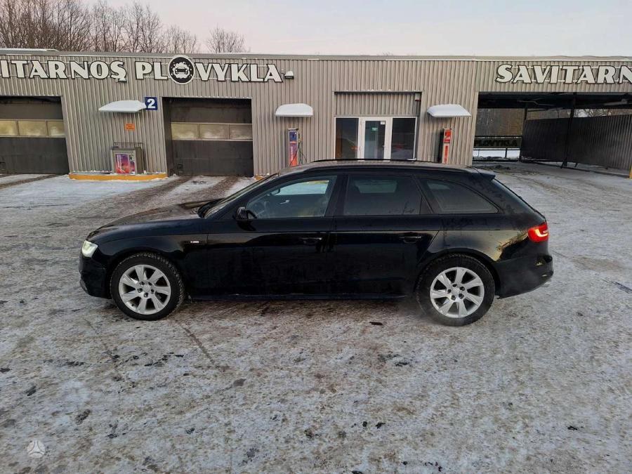 Black Audi A4 2014 in Marijampole, with an engine capacity of 1.97 L and mileage of 300 thousand km for 6600 €, photo 2 on AUTOMOTO.COM.LV