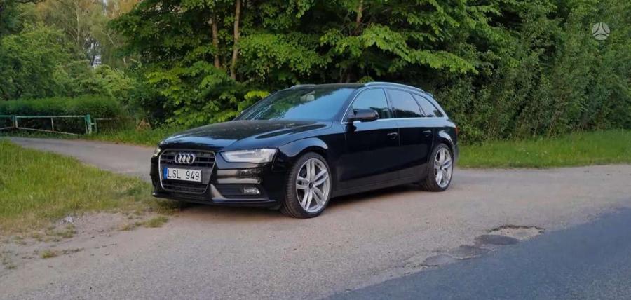 Black Audi A4 2014 in Vilnius, with an engine capacity of 1.98 L and mileage of 327 thousand km for 11500 €, photo 1 on AUTOMOTO.COM.LV