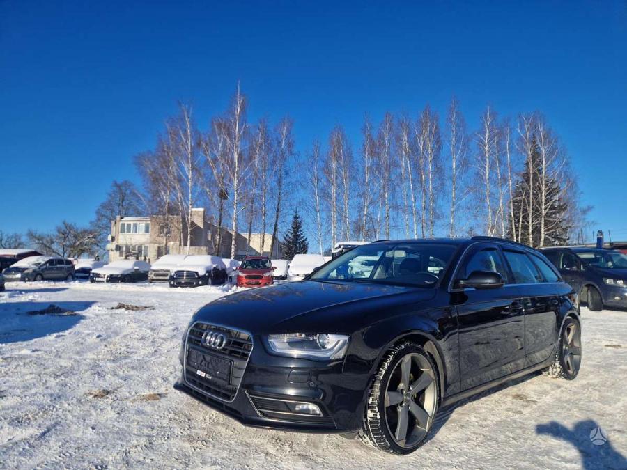 Black Audi A4 2014 in Ukmerge, with an engine capacity of 1.97 L and mileage of 250 thousand km for 6450 €, photo 1 on AUTOMOTO.COM.LV