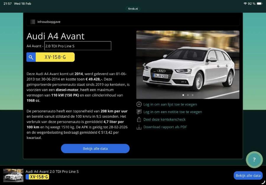 Black Audi A4 2014 in Prienai, with an engine capacity of 1.97 L and mileage of 285 thousand km for 6550 €, photo 30 on AUTOMOTO.COM.LV