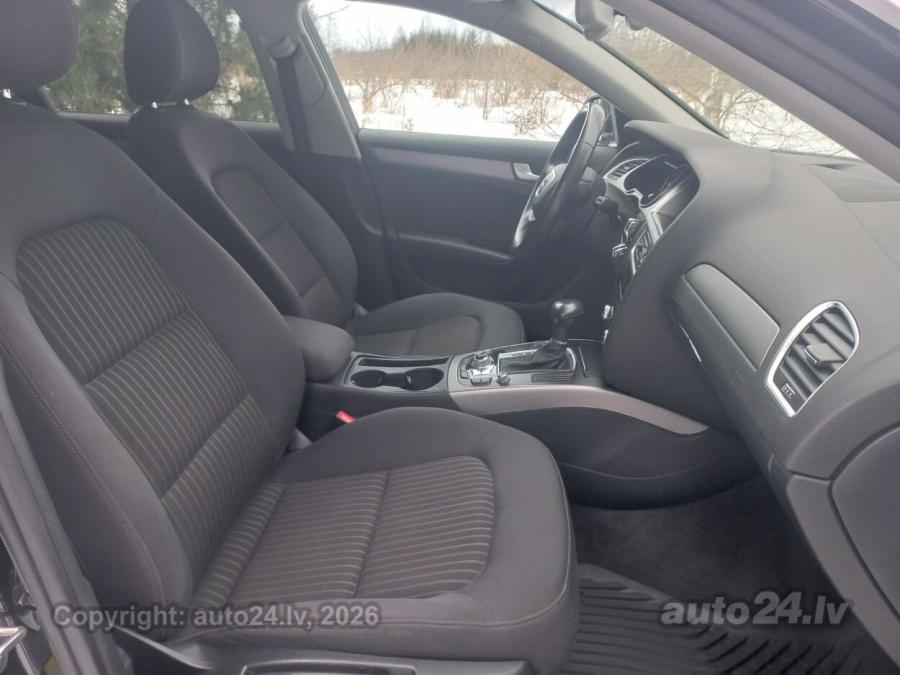 Black Audi A4 2014 in Tartu, with an engine capacity of 2.00 L and mileage of 199 thousand km for 10290 €, photo 17 on AUTOMOTO.COM.LV