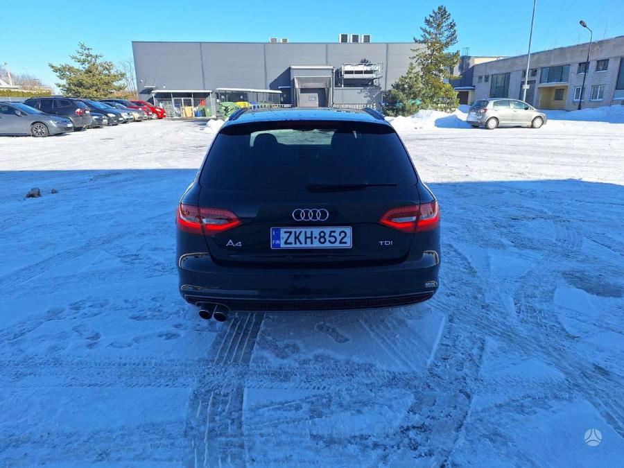 Black Audi A4 2014 in Marijampole, with an engine capacity of 1.97 L and mileage of 300 thousand km for 6100 €, photo 4 on AUTOMOTO.COM.LV
