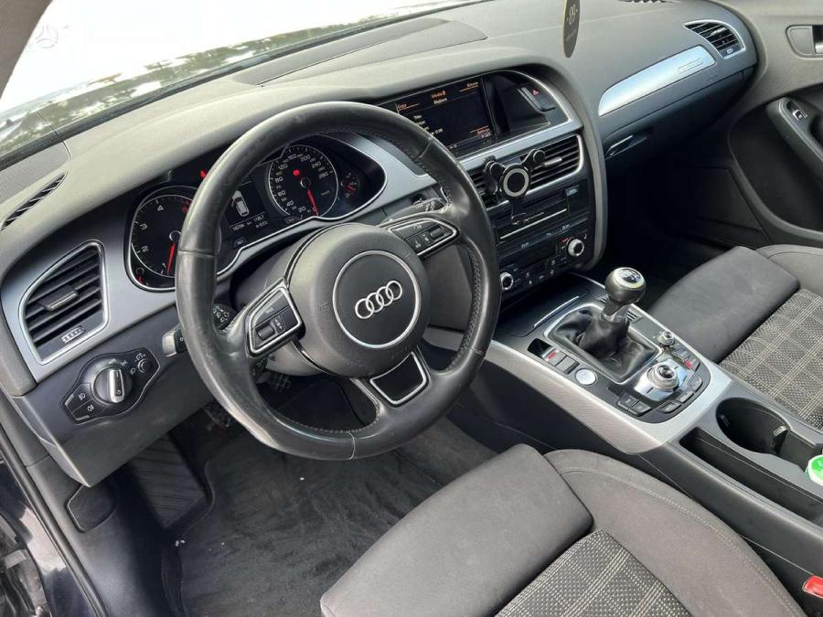 Black Audi A4 2014 in Moletai, with an engine capacity of 1.97 L and mileage of 194 thousand km for 8000 €, photo 24 on AUTOMOTO.COM.LV