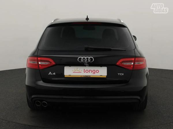 Black Audi A4 2014 in Vilnius, with an engine capacity of 2.00 L and mileage of 131 thousand km for 11199 €, photo 5 on AUTOMOTO.COM.LV