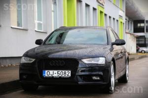 Melns Audi A4 2014 Rīga, ar dzinēja tilpumu 3.00 L un nobraukumu 280 tūkst. km par 8495 €, foto  vietnē AUTOMOTO.COM.LV