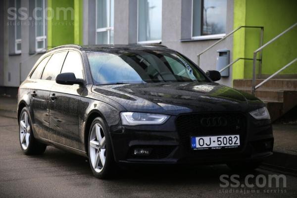 Black Audi A4 2014 in Riga, with an engine capacity of 3.00 L and mileage of 280 thousand km for 8495 €, photo 4 on AUTOMOTO.COM.LV