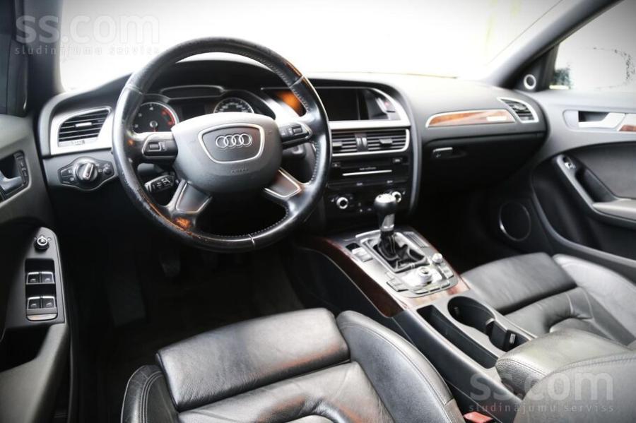 Black Audi A4 2014 in Riga, with an engine capacity of 3.00 L and mileage of 280 thousand km for 8495 €, photo 9 on AUTOMOTO.COM.LV
