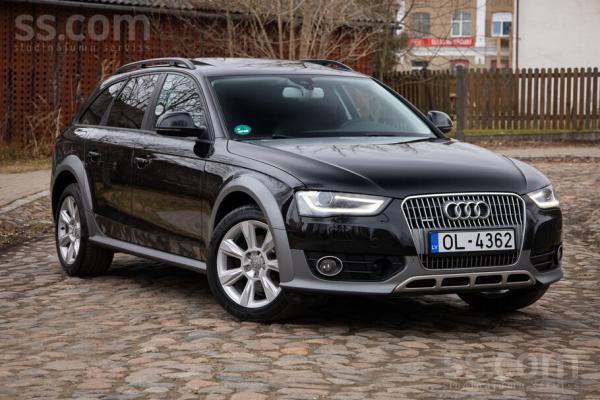 Black Audi A4 2014 in Jelgava, with an engine capacity of 2.00 L and mileage of 297 thousand km for 12700 €, photo 1 on AUTOMOTO.COM.LV