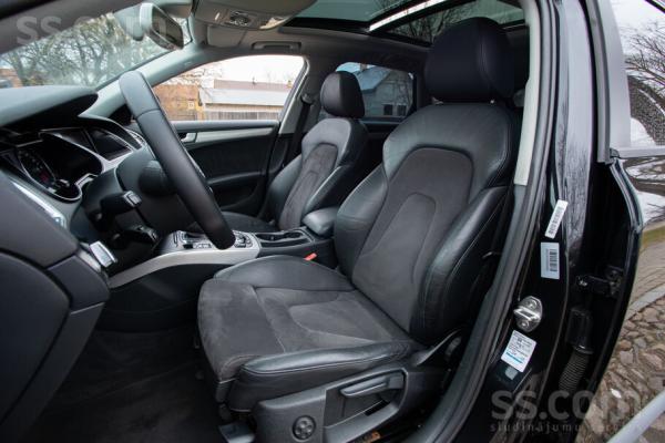 Black Audi A4 2014 in Jelgava, with an engine capacity of 2.00 L and mileage of 297 thousand km for 12700 €, photo 7 on AUTOMOTO.COM.LV