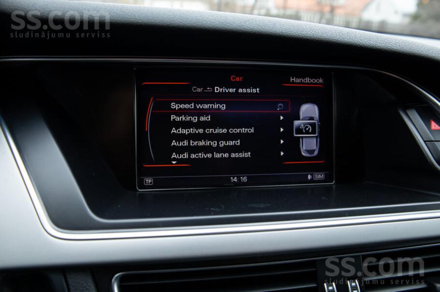 Melns Audi A4 2014 Jelgava, ar dzinēja tilpumu 2.00 L un nobraukumu 297 tūkst. km par 12700 €, foto 20 vietnē AUTOMOTO.COM.LV