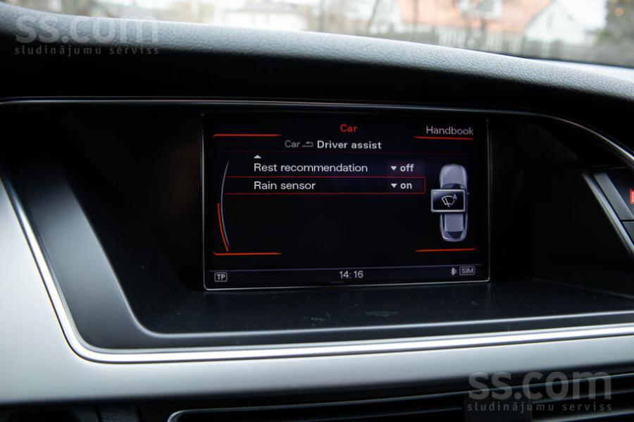 Melns Audi A4 2014 Jelgava, ar dzinēja tilpumu 2.00 L un nobraukumu 297 tūkst. km par 12700 €, foto 21 vietnē AUTOMOTO.COM.LV