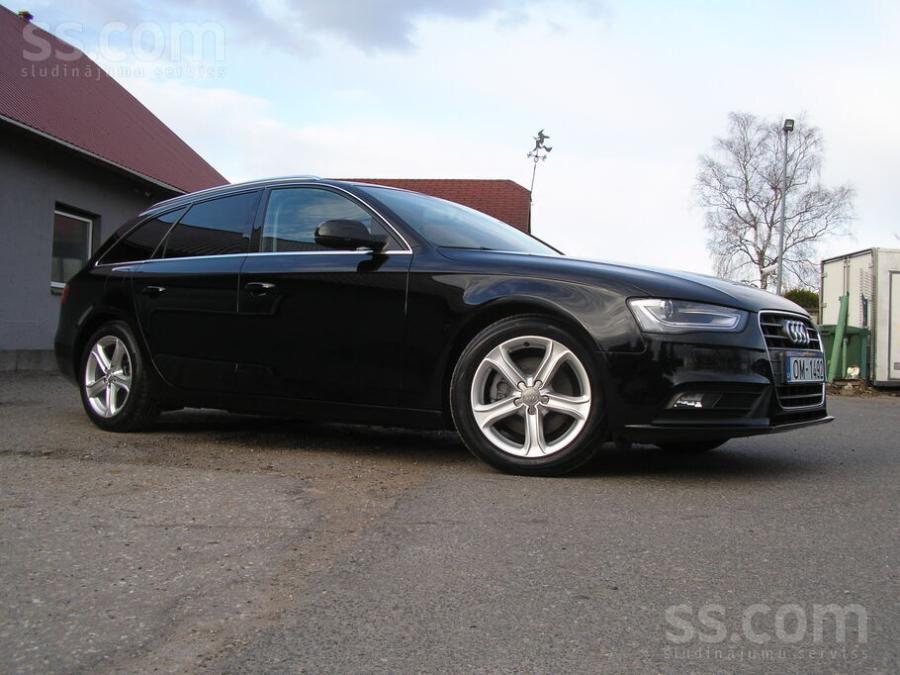 Black Audi A4 2014 in Riga, with an engine capacity of 2.00 L and mileage of 0 thousand km for 10750 €, photo 1 on AUTOMOTO.COM.LV