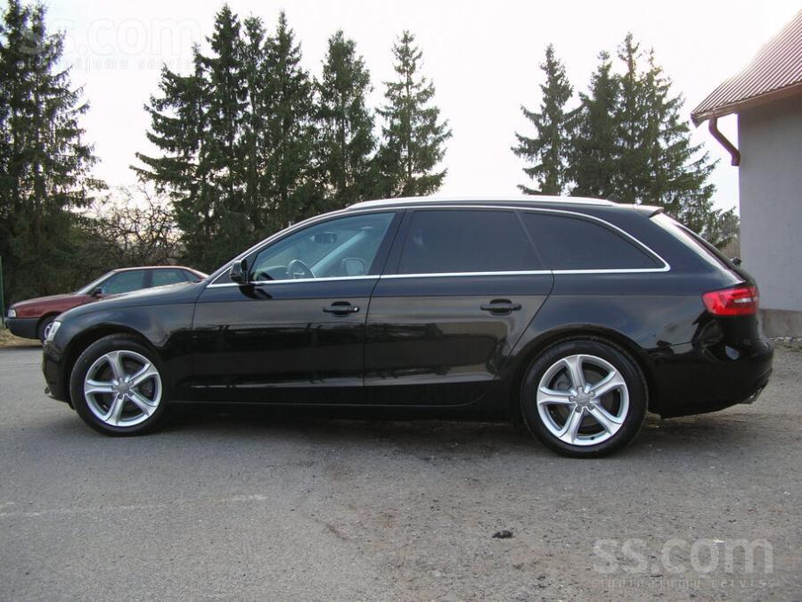 Black Audi A4 2014 in Riga, with an engine capacity of 2.00 L and mileage of 0 thousand km for 10750 €, photo 5 on AUTOMOTO.COM.LV
