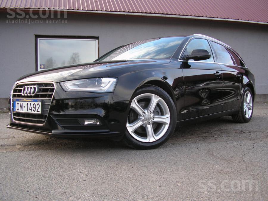 Black Audi A4 2014 in Riga, with an engine capacity of 2.00 L and mileage of 0 thousand km for 10750 €, photo 8 on AUTOMOTO.COM.LV