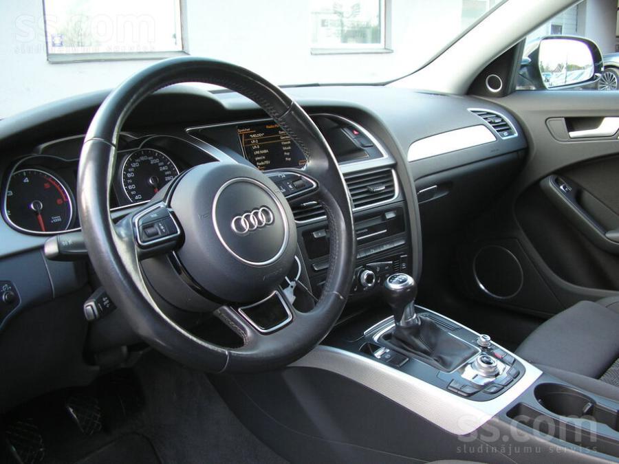 Black Audi A4 2014 in Riga, with an engine capacity of 2.00 L and mileage of 0 thousand km for 10750 €, photo 18 on AUTOMOTO.COM.LV