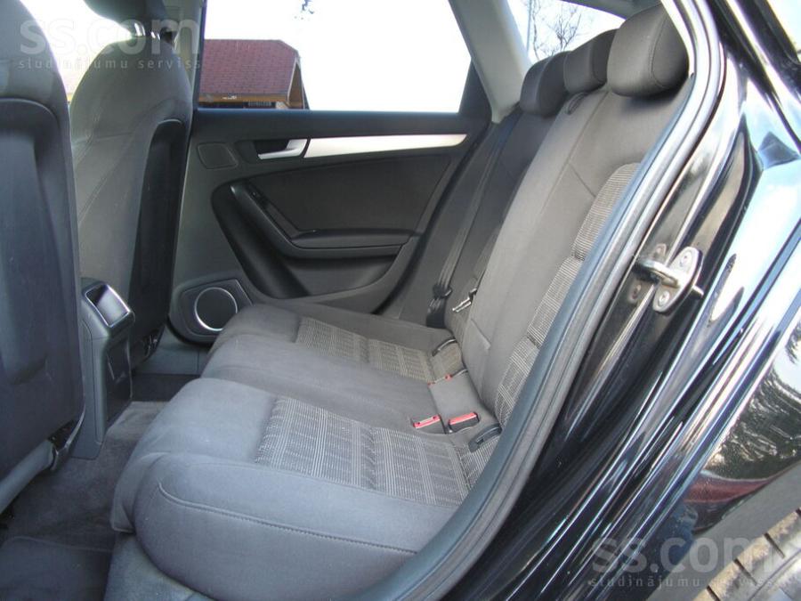 Black Audi A4 2014 in Riga, with an engine capacity of 2.00 L and mileage of 0 thousand km for 10750 €, photo 20 on AUTOMOTO.COM.LV