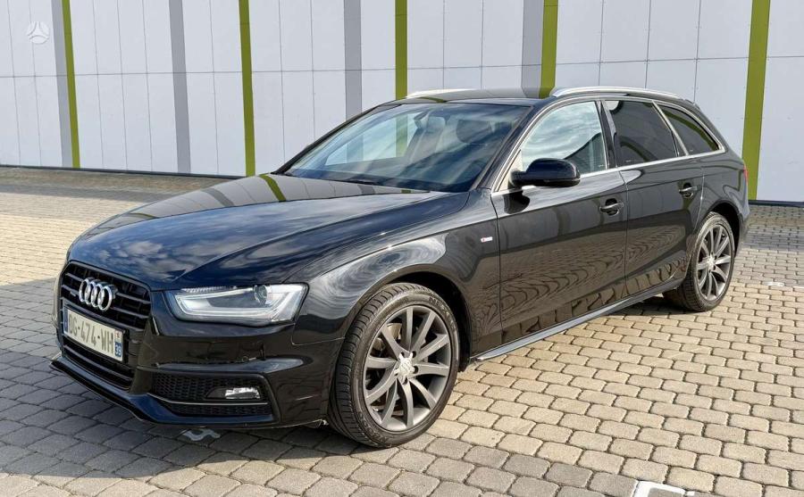 Black Audi A4 2014 in Vilnius, with an engine capacity of 2.97 L and mileage of 298 thousand km for 8999 €, photo 3 on AUTOMOTO.COM.LV