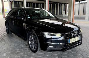Black Audi A4 2014 in Vilnius, with an engine capacity of 2.97 L and mileage of 298 thousand km for 8999 €, photo 10 on AUTOMOTO.COM.LV